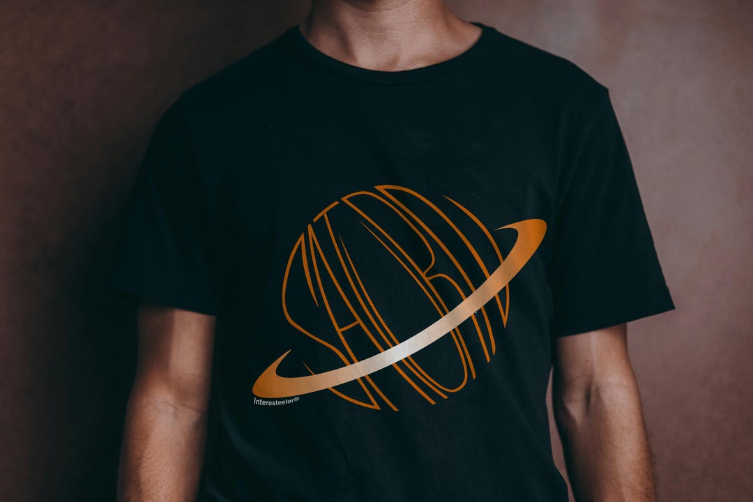 Saturn T-shirt Front Design, Planet Saturn Shirt, Saturn Space ...
