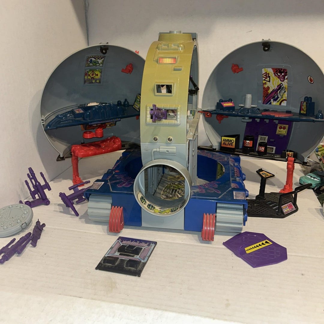 1990 Technodrome Mostly Complete Vtg TMNT Teenage Mutant Ninja Turtles ...