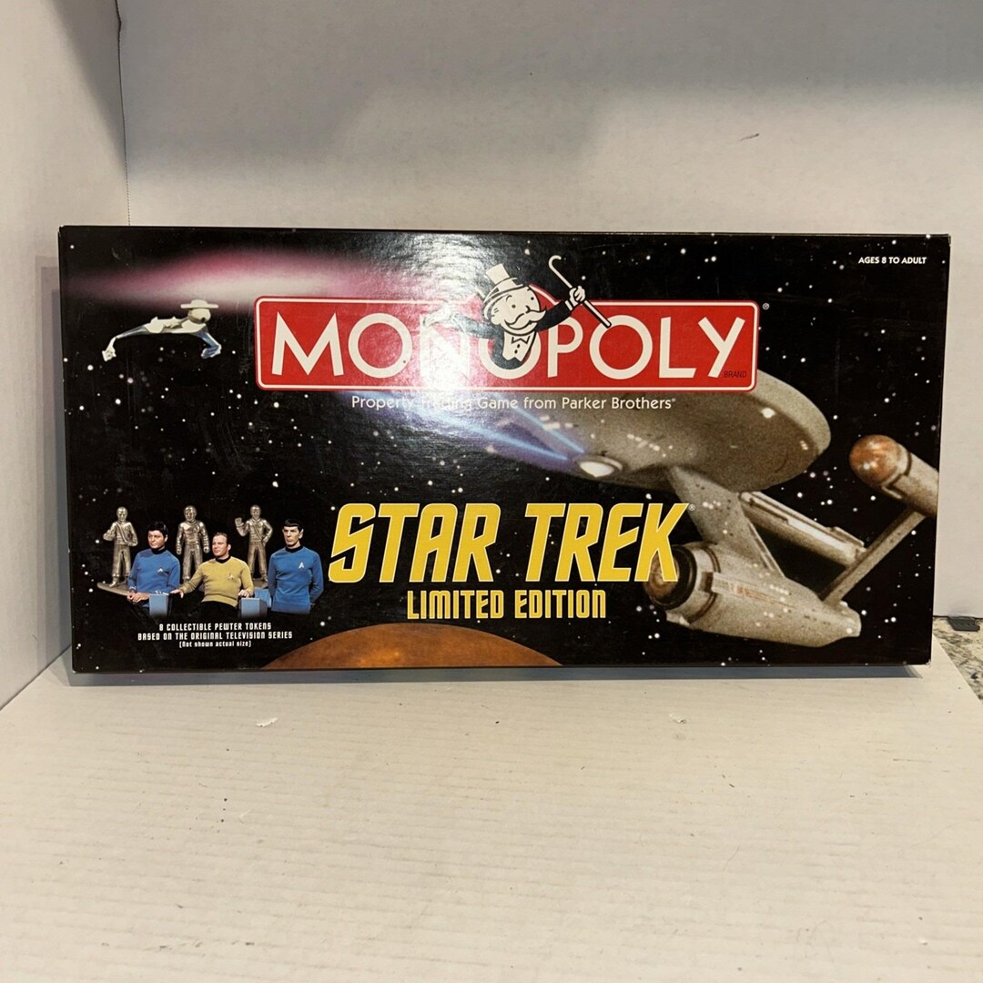 Monopoly STAR TREK LIMITED Edition 2000 Game Collectible Pewter Tokens ...