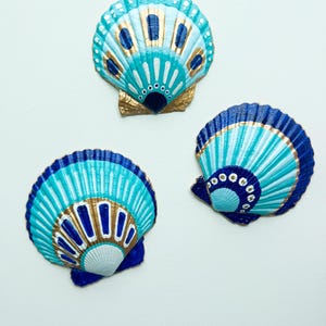 Blue Assorted Painted Shells - Etsy