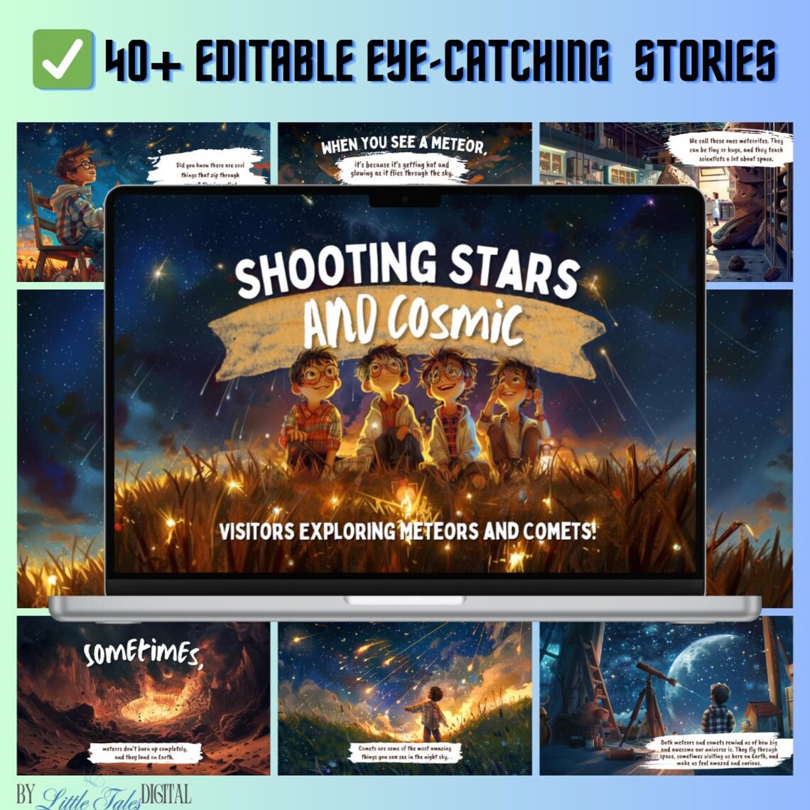 50 Storybooks With Audio & Animation | Editable Canva Templates ...