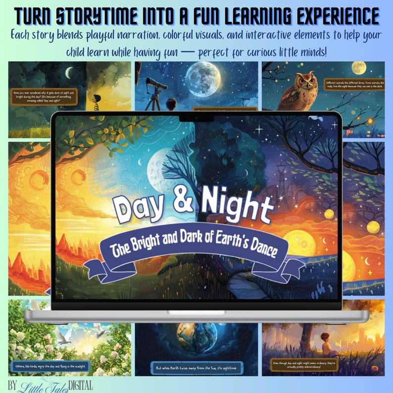 50 Storybooks With Audio & Animation | Editable Canva Templates ...