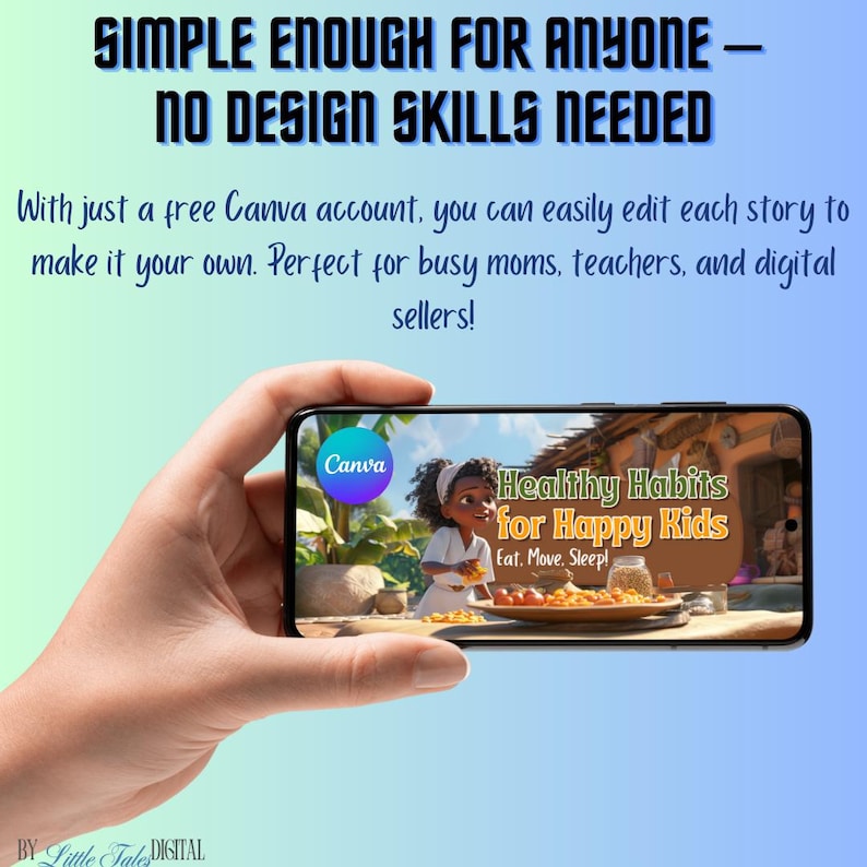 50 Storybooks With Audio & Animation | Editable Canva Templates ...
