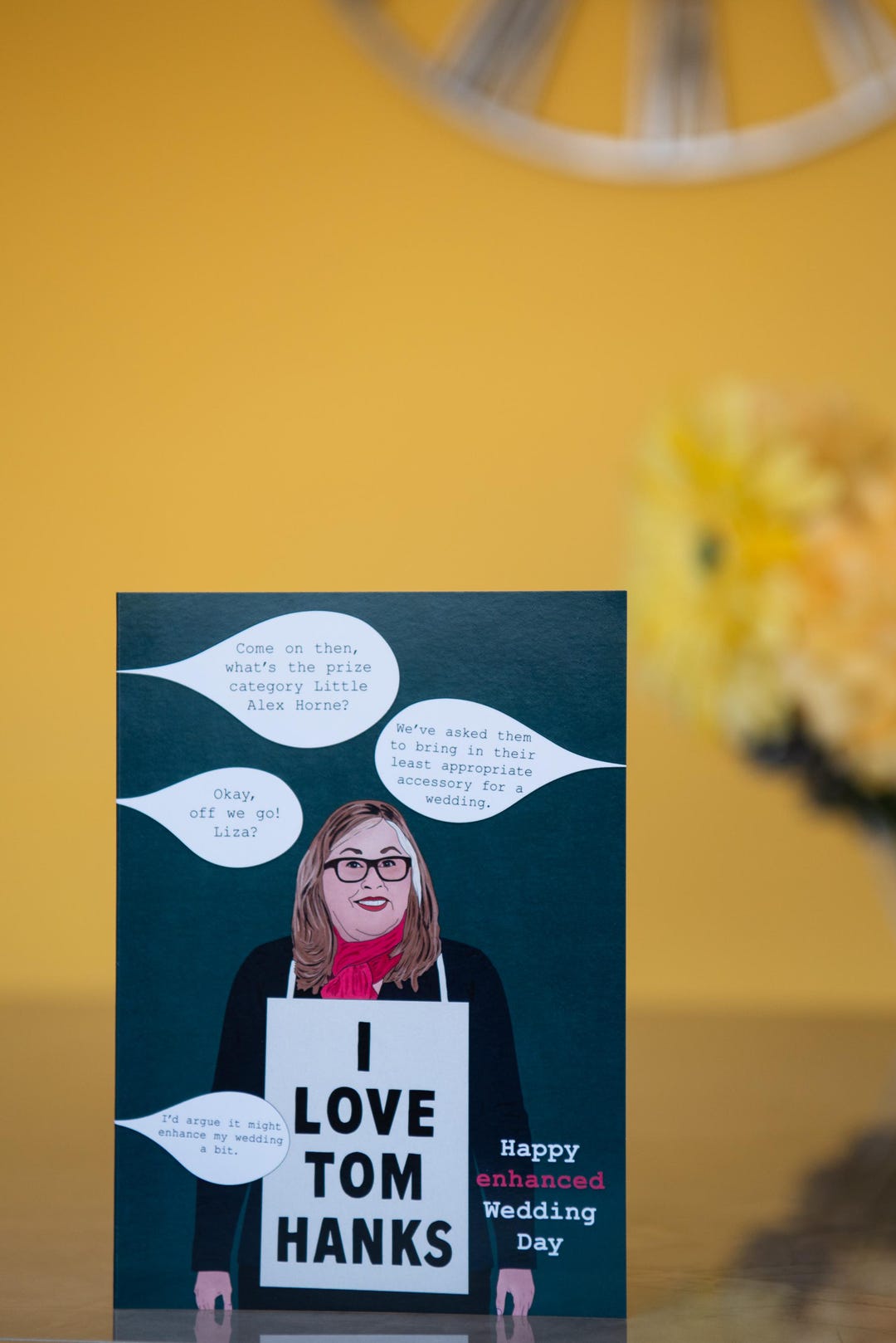 Liza Tarbuck Taskmaster Wedding Card: Funny Fan Art - Eco-friendly 5x7 ...