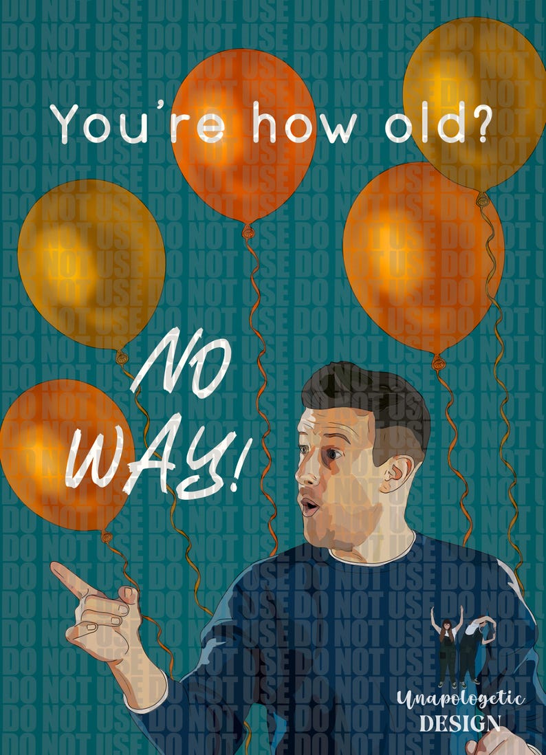 Chris Ramsey 'no Way' Taskmaster Birthday Card: Eco-friendly 5x7 Blank ...