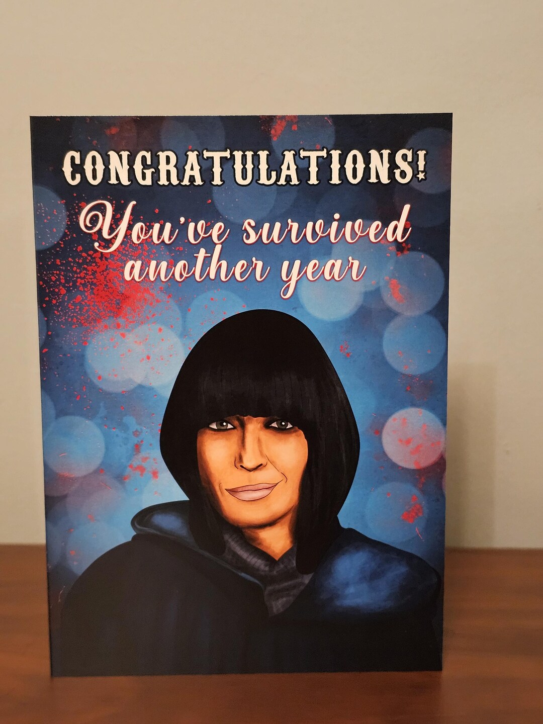 Traitors Card: Claudia Winkleman | Eco-friendly 5x7 Blank Card W ...