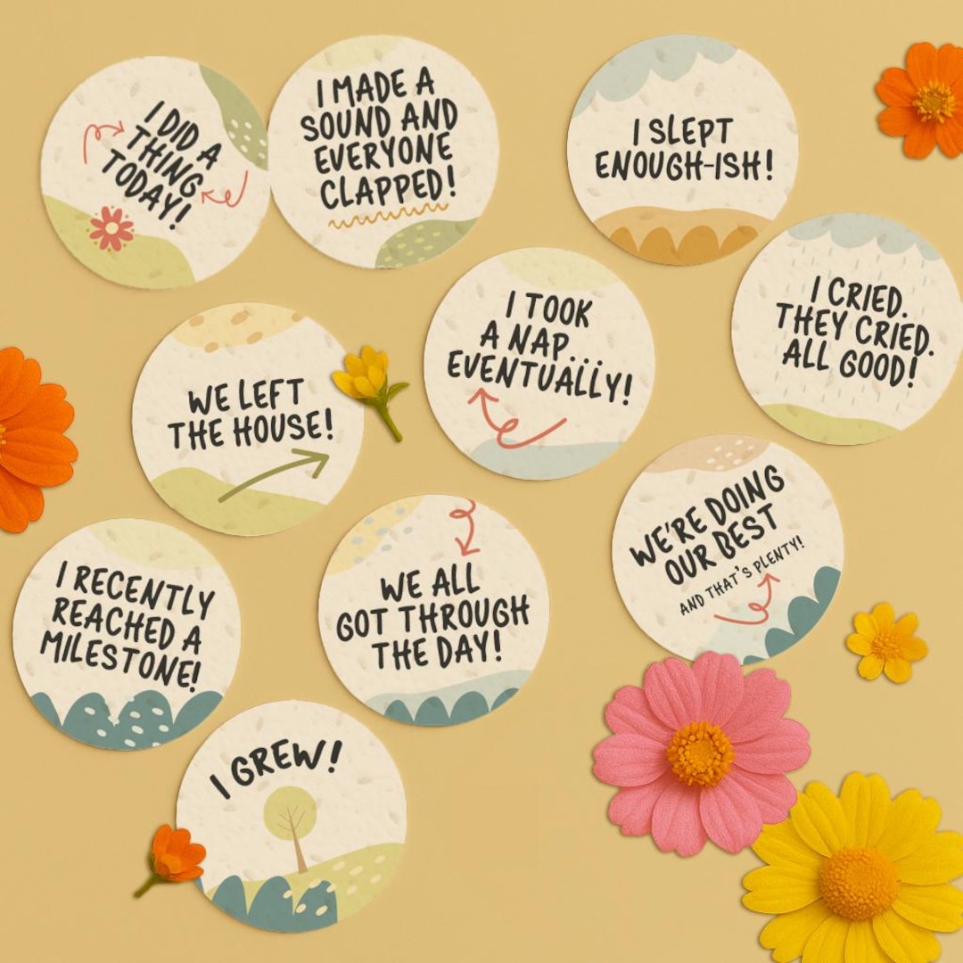 Plantable Baby Milestone Cards, Eco Friendly, Wildflower Seed Paper ...