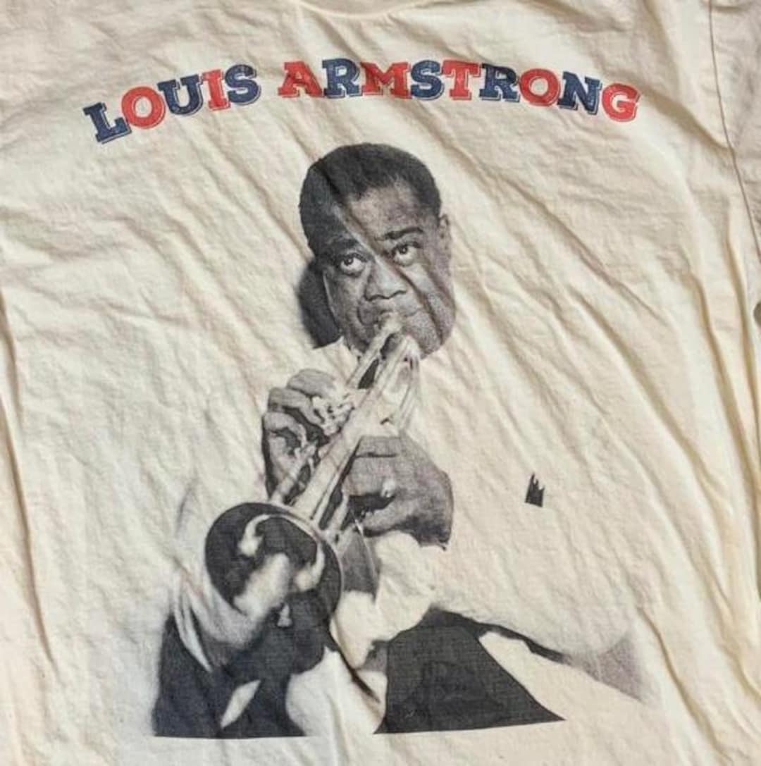 Louis Armstrong Preowned Large Band Tshirt - Etsy