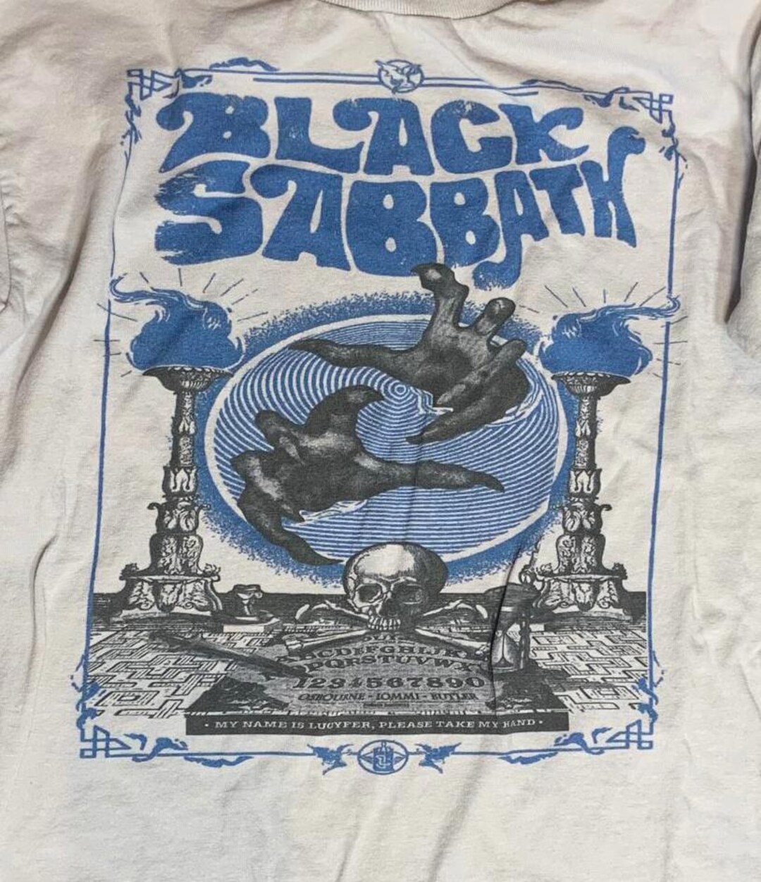 Black Sabbath Medium Grey Lg Slv T-shirt - Etsy
