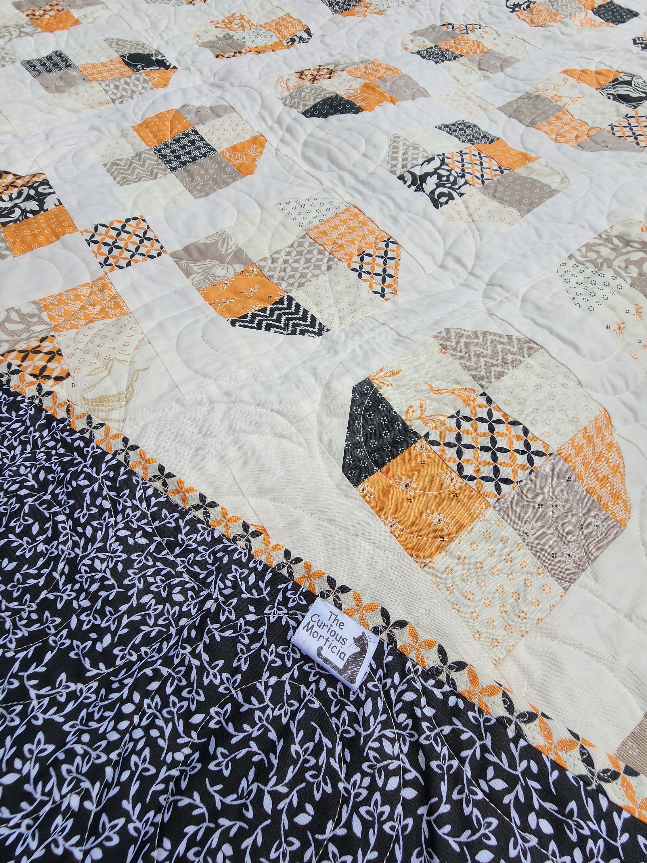 All Hallows Eve Quilt 64x64 in / Throw Quilt / Fall Decor Quilt - Etsy