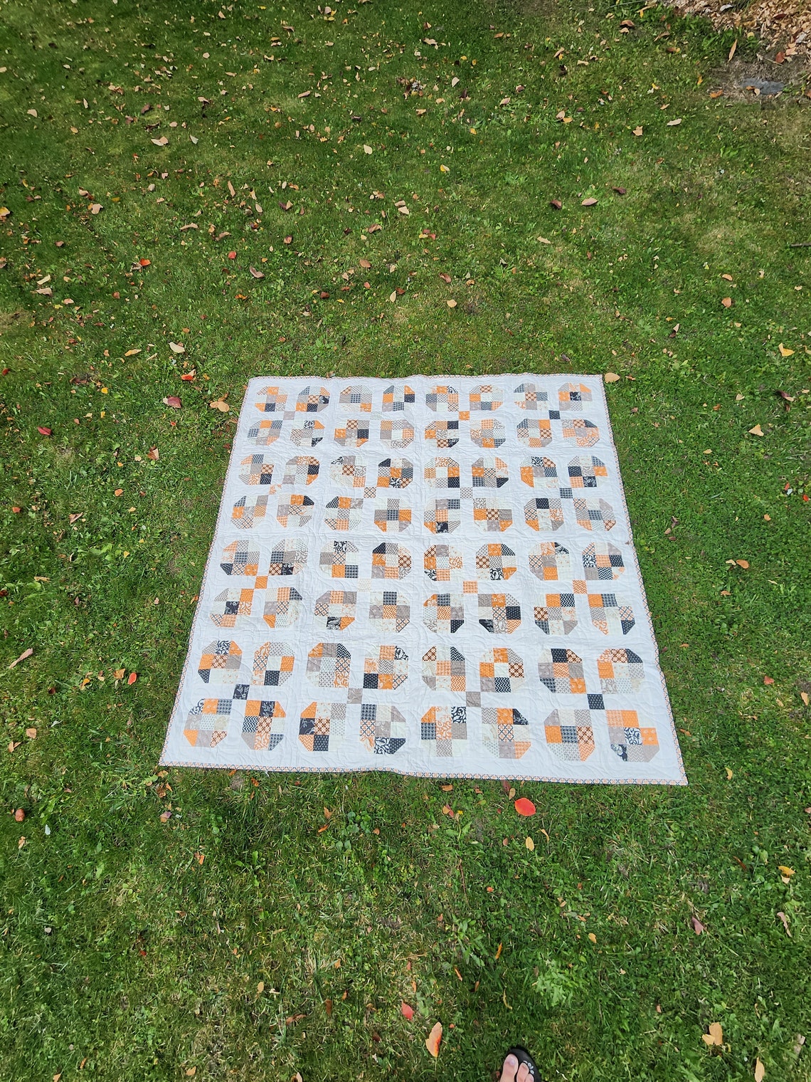 All Hallows Eve Quilt 64x64 in / Throw Quilt / Fall Decor Quilt - Etsy