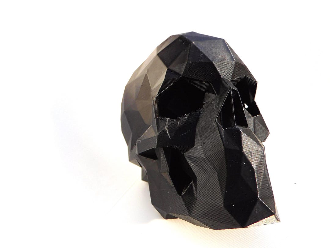 Black Geometric Skeleton Skull - Etsy