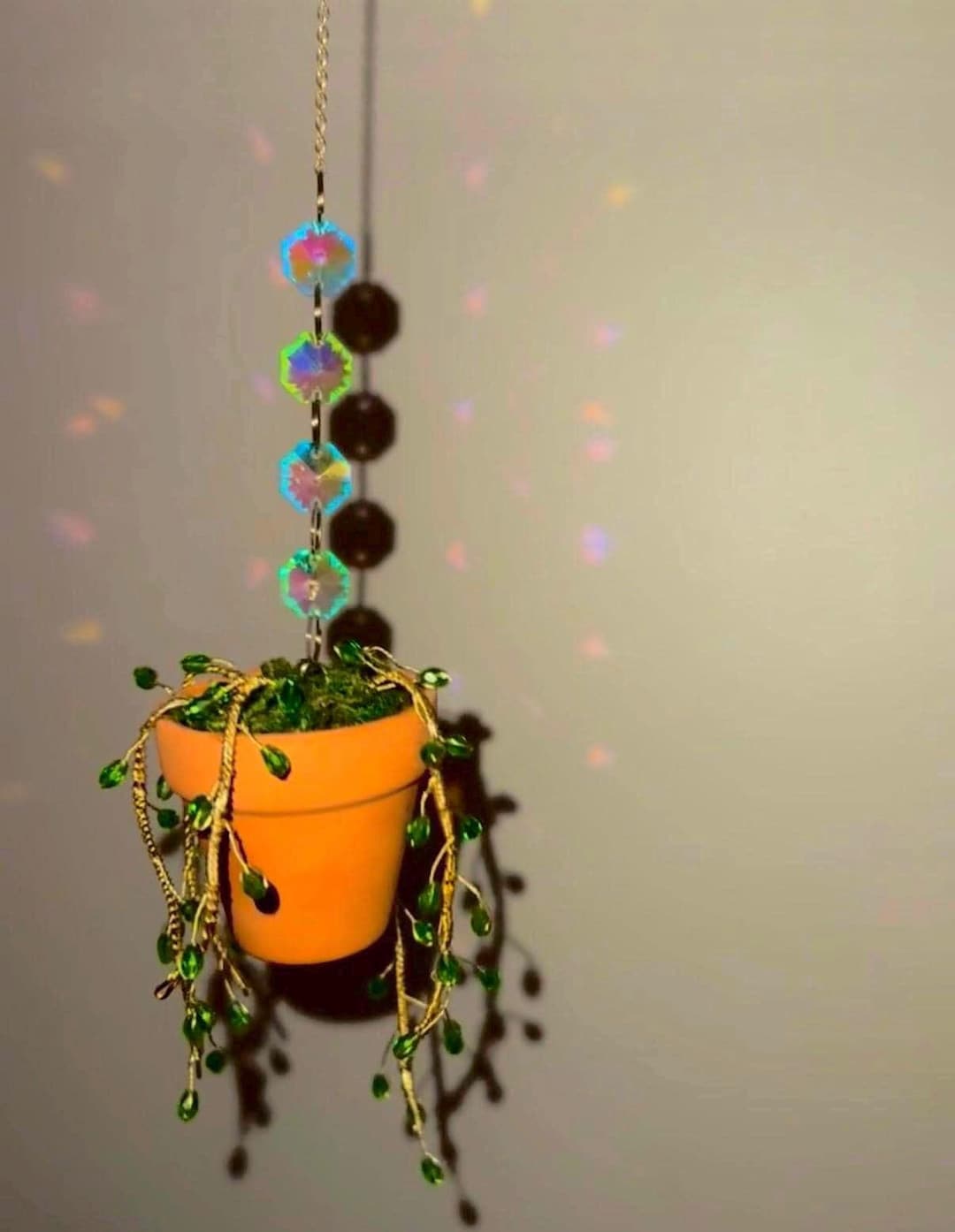 Beaded Succulent Suncatcher - Etsy