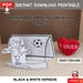 Printable Paper Goal Kick Craft, Printable Boy Kicking Soccer Ball ...