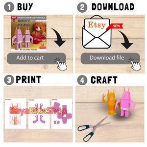Best Printable 3D Robotic Alliance – Fun Craft Kit for Kids to Build ...