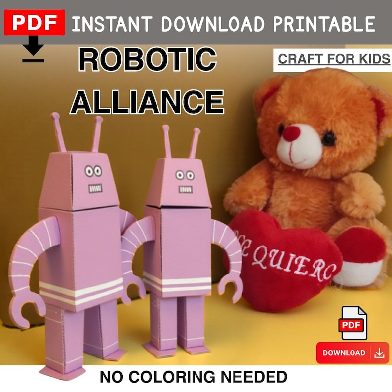 Best Printable 3D Robotic Alliance – Fun Craft Kit for Kids to Build ...