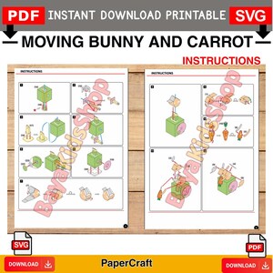 Printable Bunny Carrot Movement - Interactive SVG & PDF Templates for ...