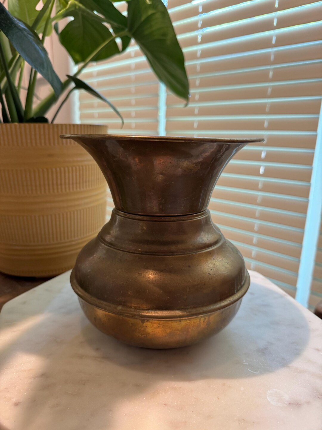 Vintage Large Solid Brass Spitton, Vintage Farberware Solid Brass ...