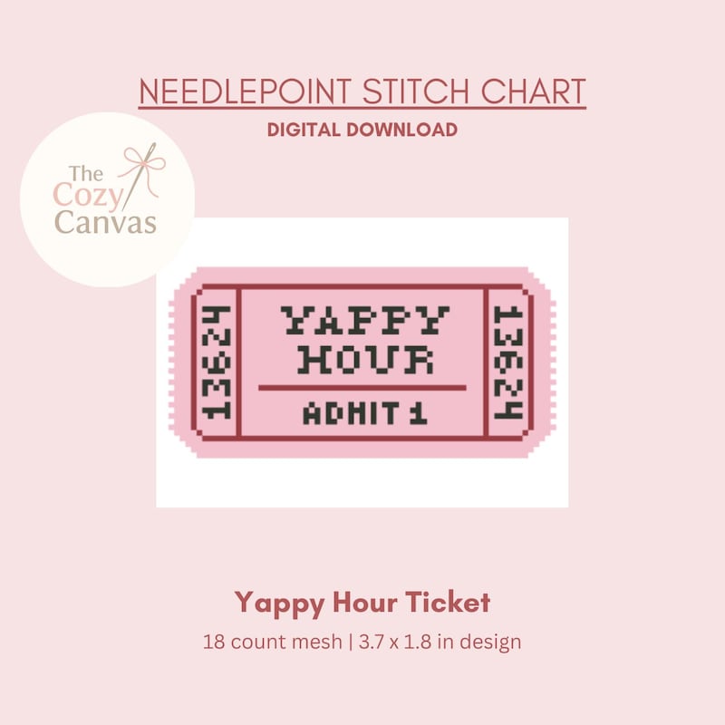 Happy Hour Needlepoint - Etsy