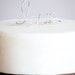 Love Cake Topper, Silver Cake Topper, Keepsake Wedding Topper , Rustic ...