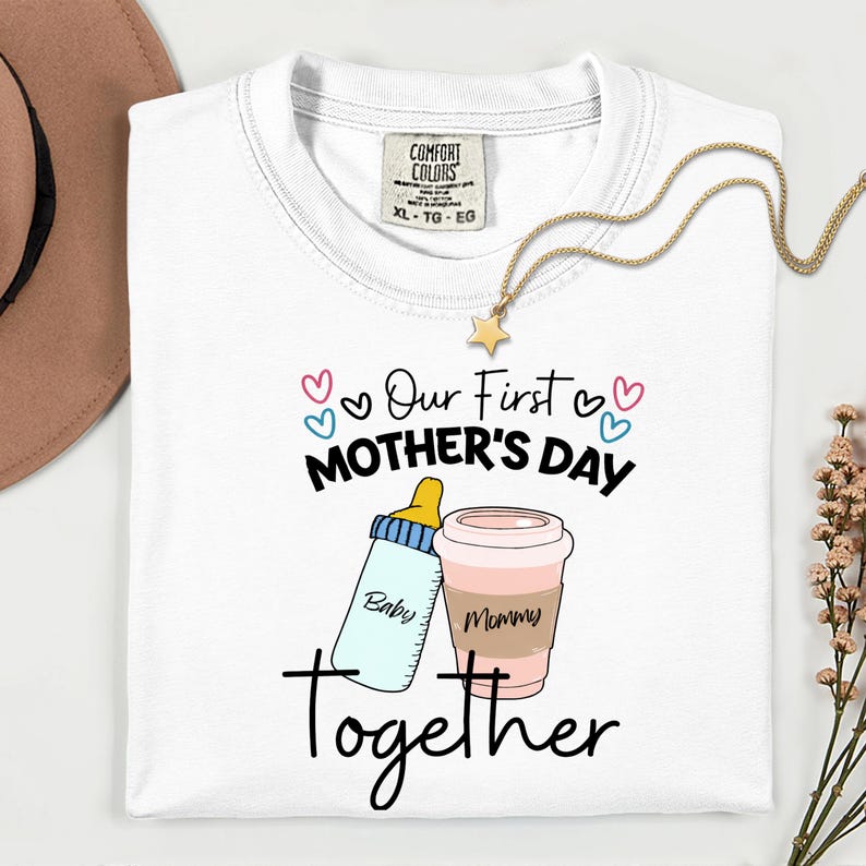 Mommy and Me First Mothers Day Matching Outfit, Coffee Design Tees - Etsy