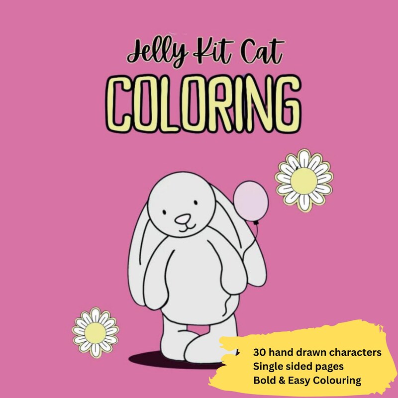 Jellycat Colouring Book - Etsy UK