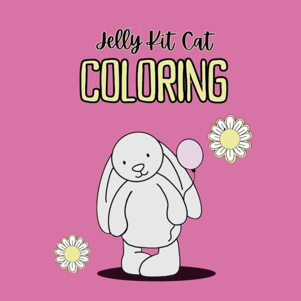 Jellycat Colouring Book - Etsy UK
