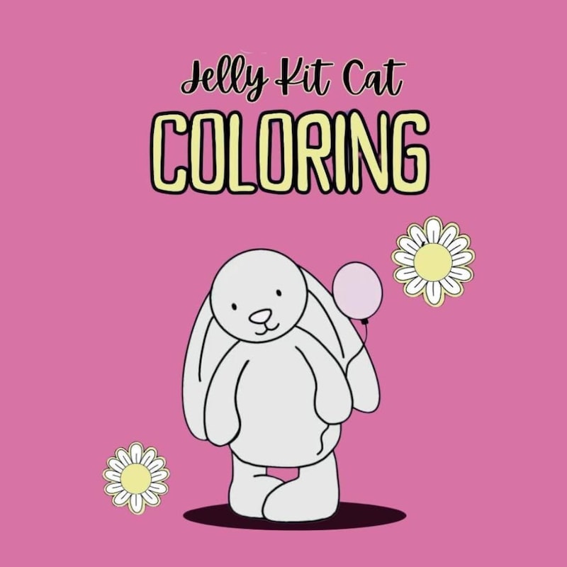 Jellycat Colouring Book - Etsy UK