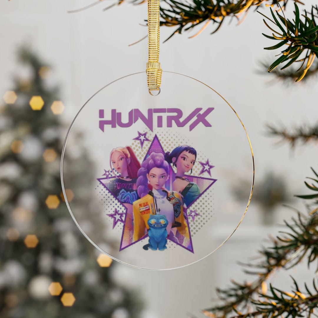 Kpop Demon Hunter Huntrix Acrylic Ornaments, Christmas Tree Decor ...