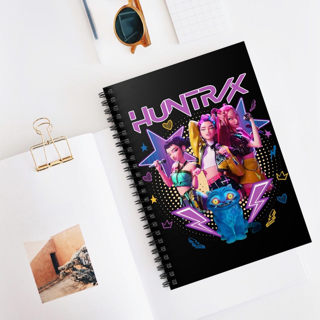 Spiral Notebook - Kpop Demon Hunter Inspired, Back to School Stationery ...