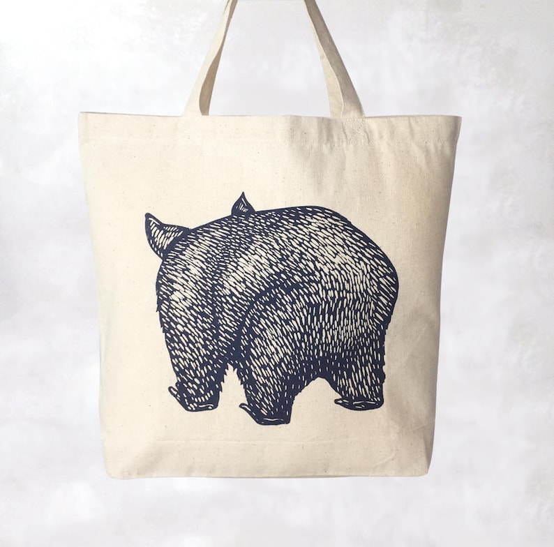 Tote Bag // Wombat Tote Bag // Wombat Shopper // Wombat Bag // - Etsy