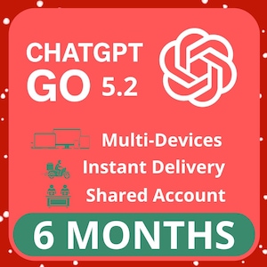 Chatgpt GO GPT-5.2 6 Months Shared Account | Global Access | Read ...