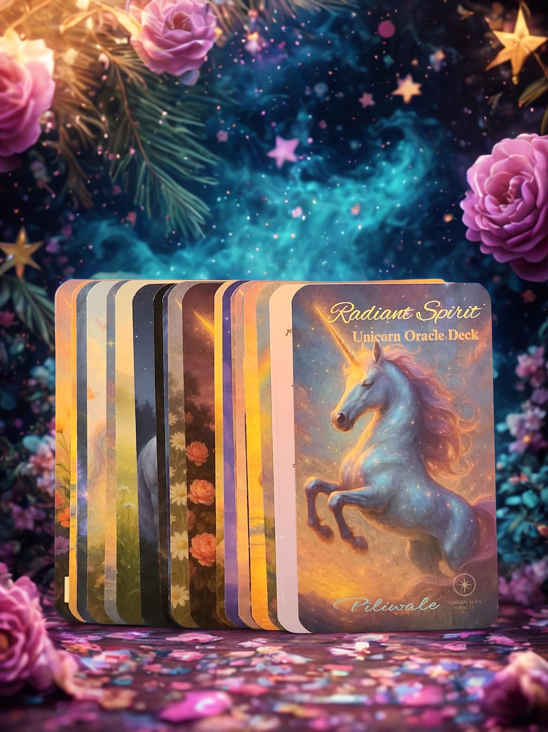 Radiant Spirit Unicorn Oracle Cards – 20-cards for Intuition, Healing & Daily Guidance ...