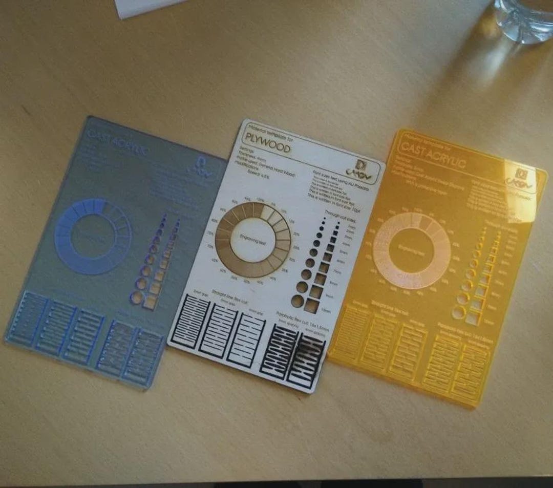 Laser Calibration Pack, Lightburn Laser Test Files, Laser Engraving ...