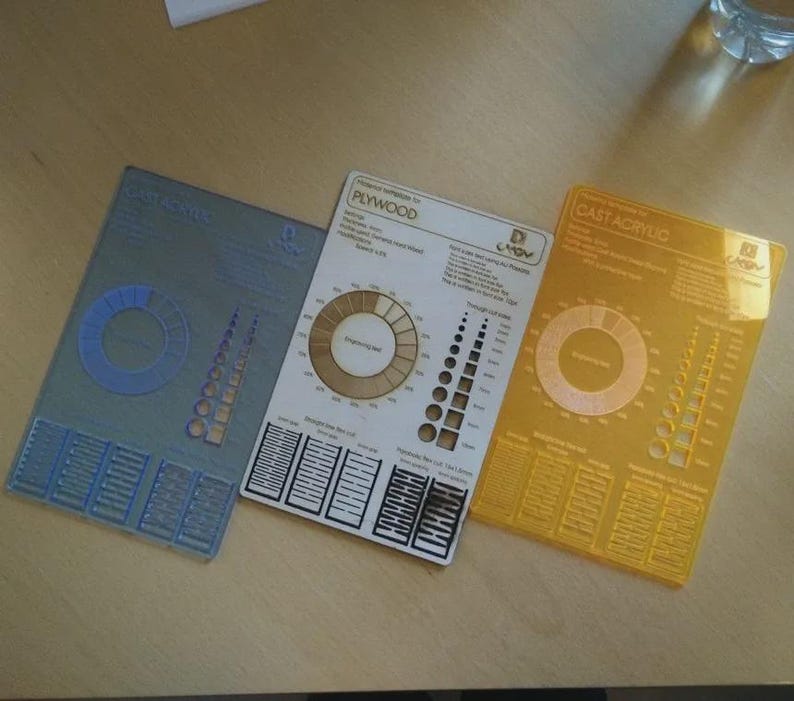Laser Calibration Pack, Lightburn Laser Test Files, Laser Engraving ...