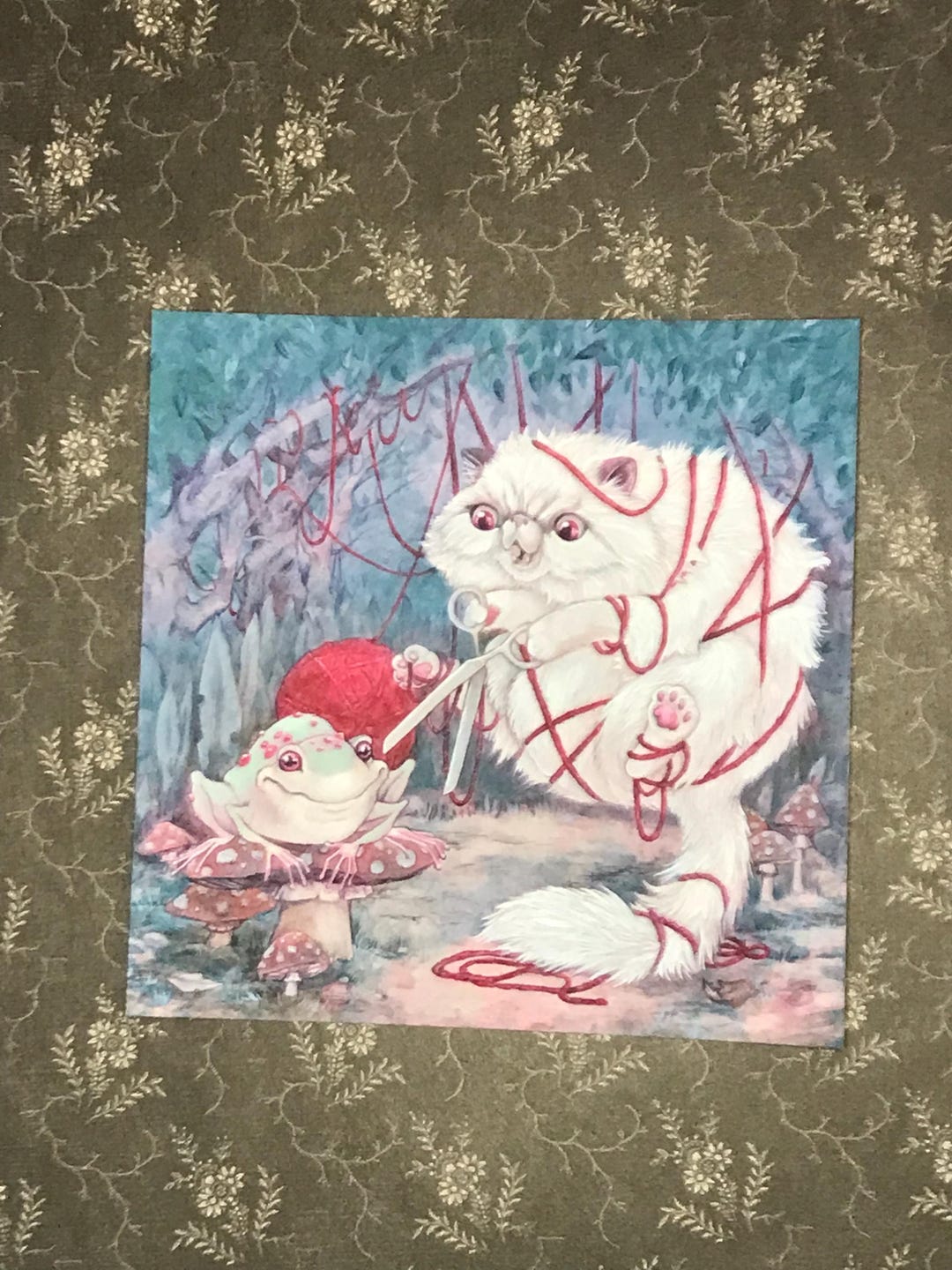 Spooky Cat Art Print: Alphie's Horrible Day - 5x5 - Etsy
