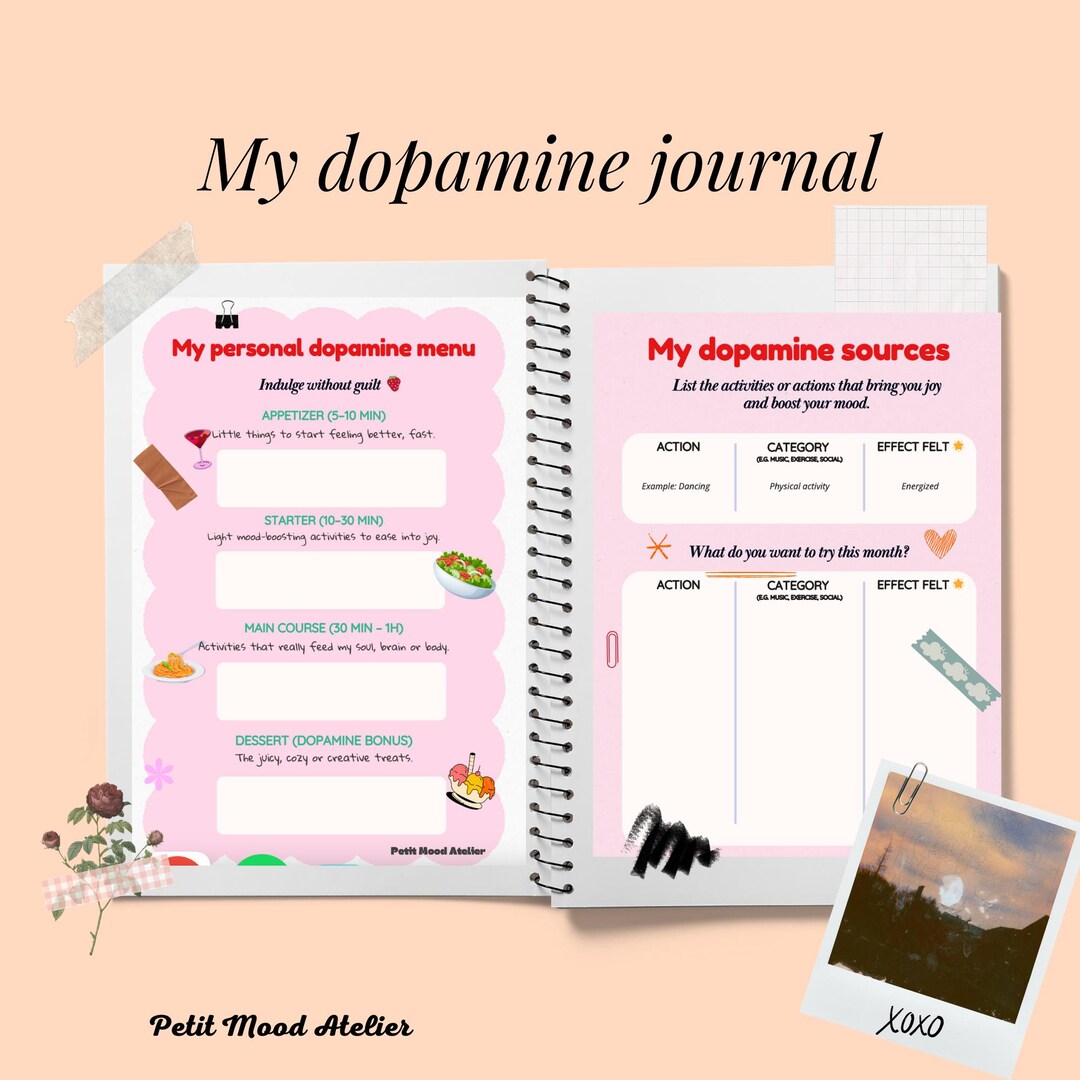 Dopamine Menu + Dopamine Tracker Pack – Self-care & Mood Boost ...