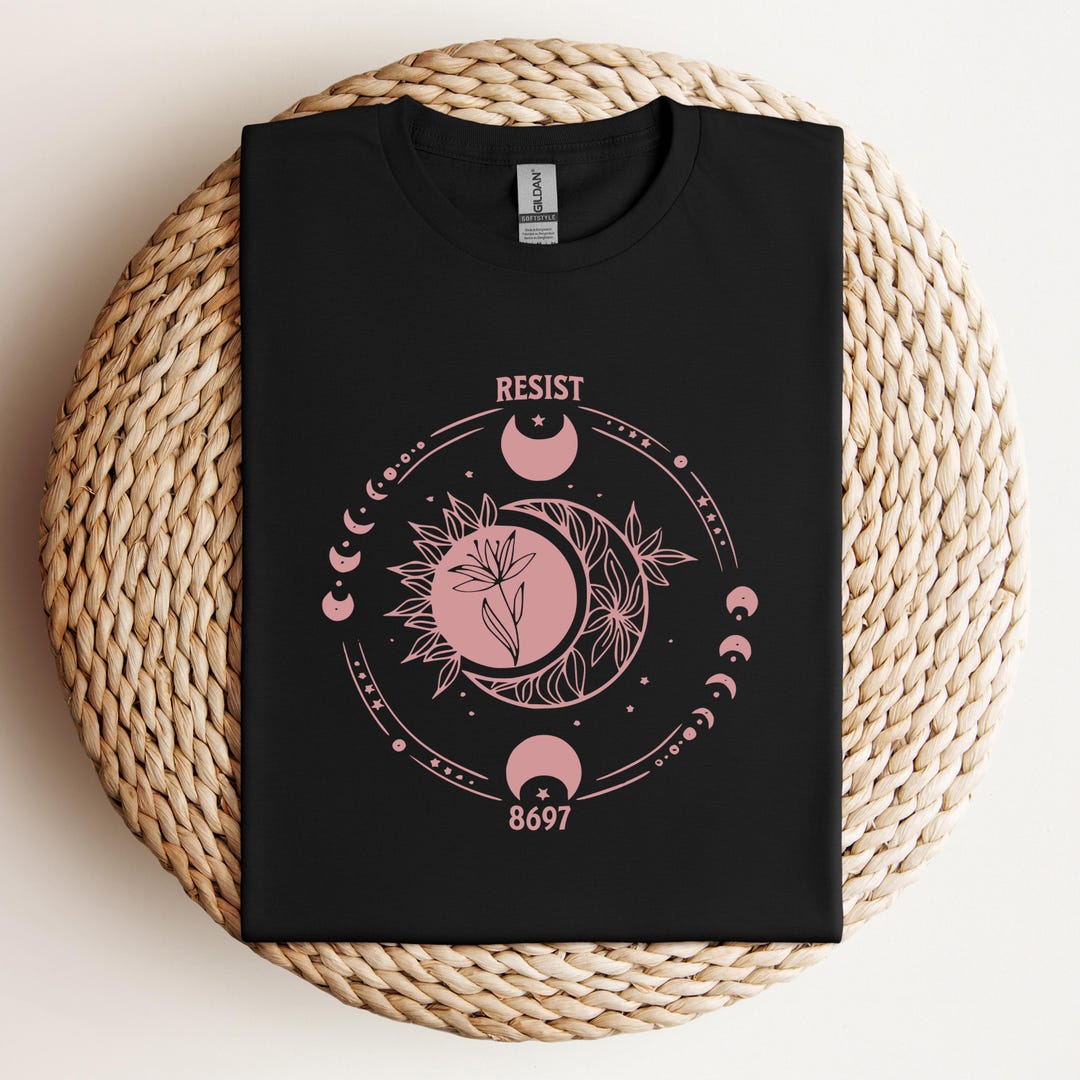 Subtle Anti Fascist FDT Celestial Moon Political Tee, 8647 Anti Trump ...