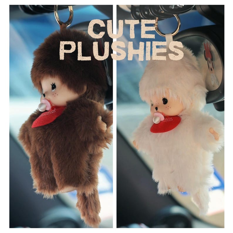 Monchhichi Plush Keychain | 6'' Monchichi Doll | Comes in a Suprise Box ...