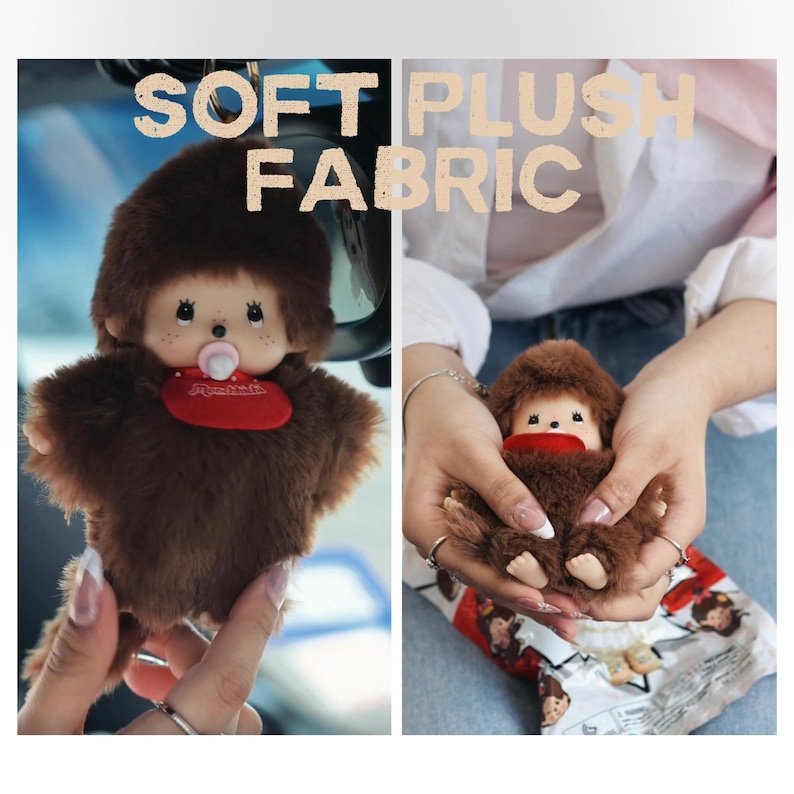 Monchhichi Plush Keychain | 6'' Monchichi Doll | Comes in a Suprise Box ...