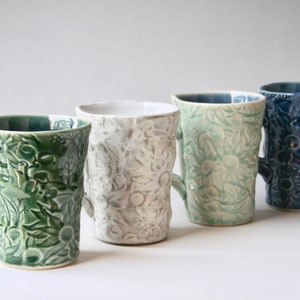 Tall Mug With Australian Flannel Flower Design - Etsy