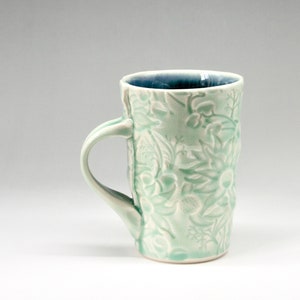 Tall Mug With Australian Flannel Flower Design - Etsy