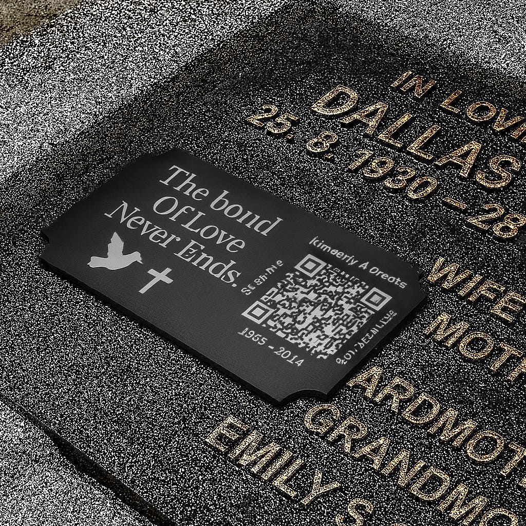 Personalized Memorial QR Code: Instant Digital or Metal Plaque Tribute ...