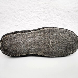Family Slippers Set 2 Pairs of Natural Felted Wool Grey House Shoes - Etsy