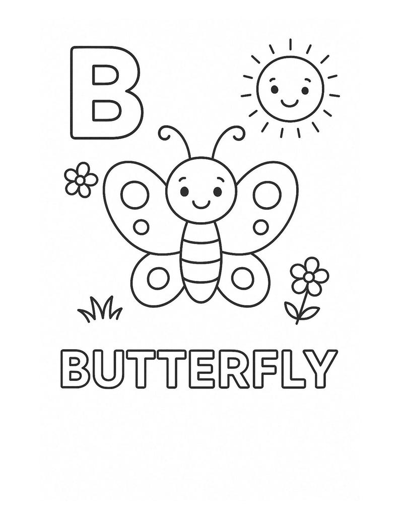 ABC Alphabet Coloring Book for Kids – A to Z Printable PDF – Fun ...