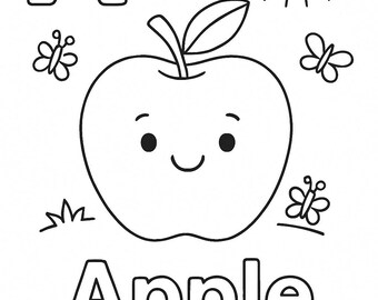 Alphabet Coloring Book for Kids A to Z Printable Letters Activity PDF ...
