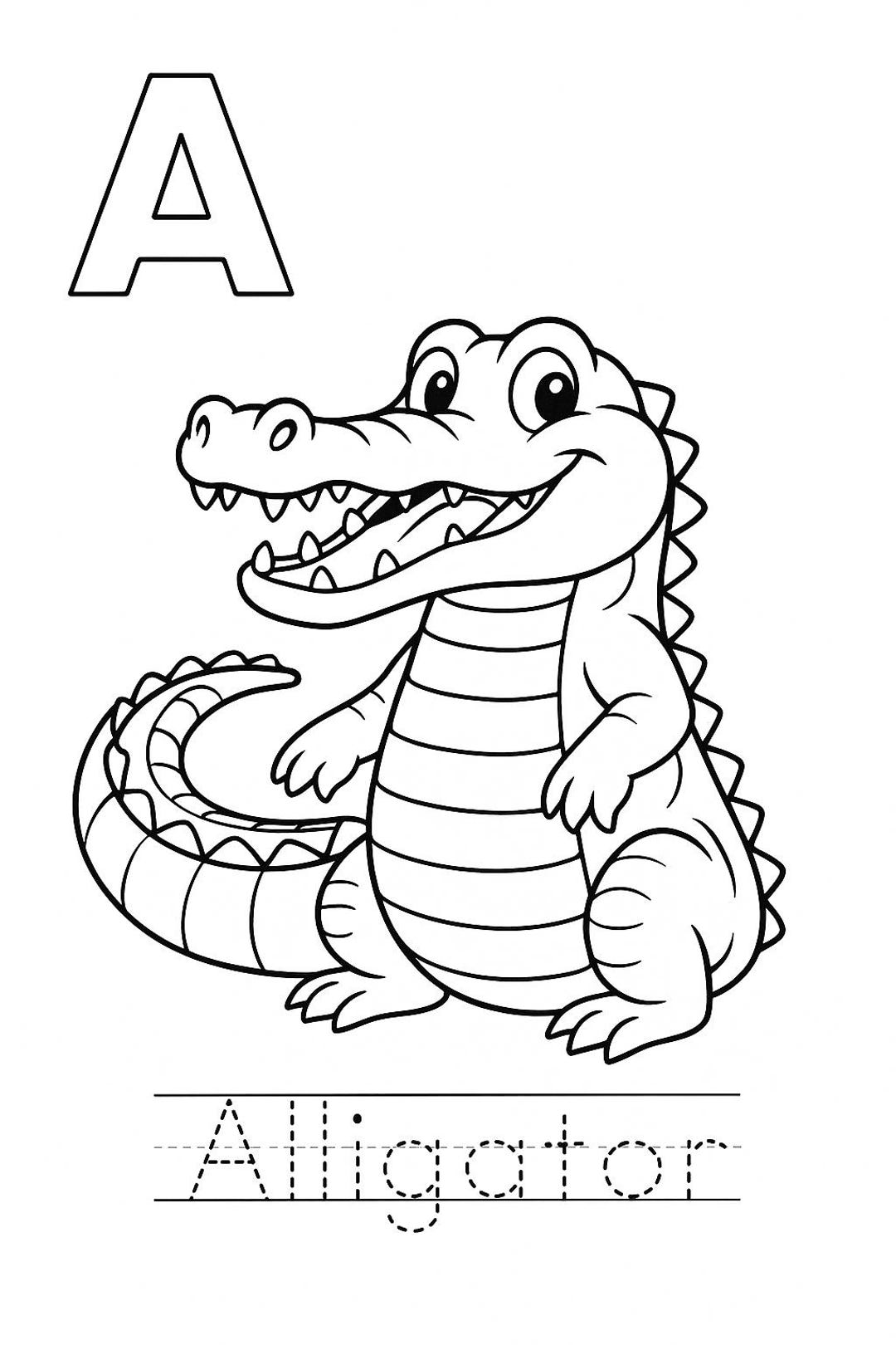 ABC for Kids Trace and Color Letters A-Z Printable PDF for Toddlers ...