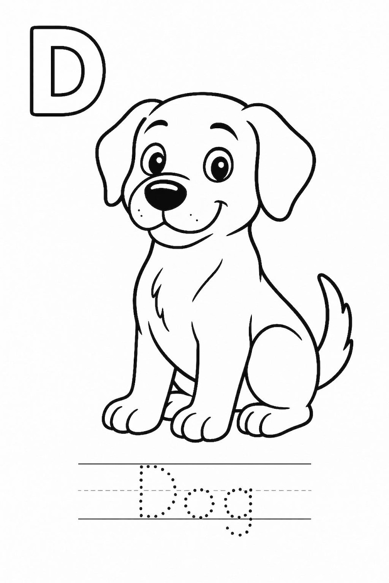 ABC for Kids Trace and Color Letters A-Z Printable PDF for Toddlers ...