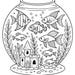 Printable Fish Tank Coloring Pages | Digital Download Aquarium Coloring ...