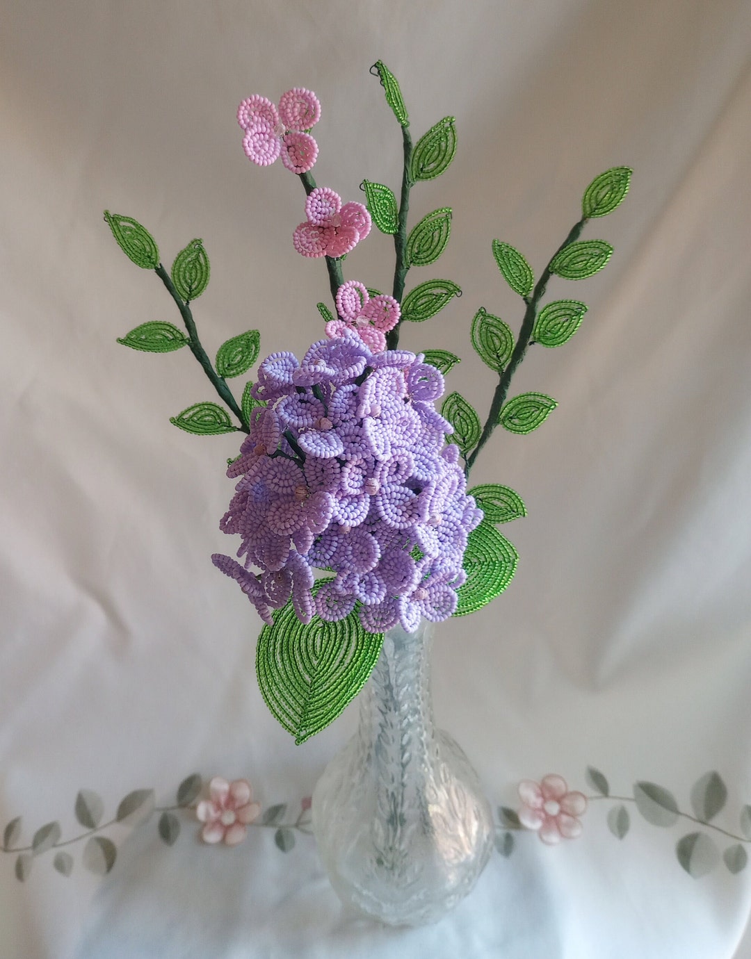 Beaded Hydrangea - Etsy